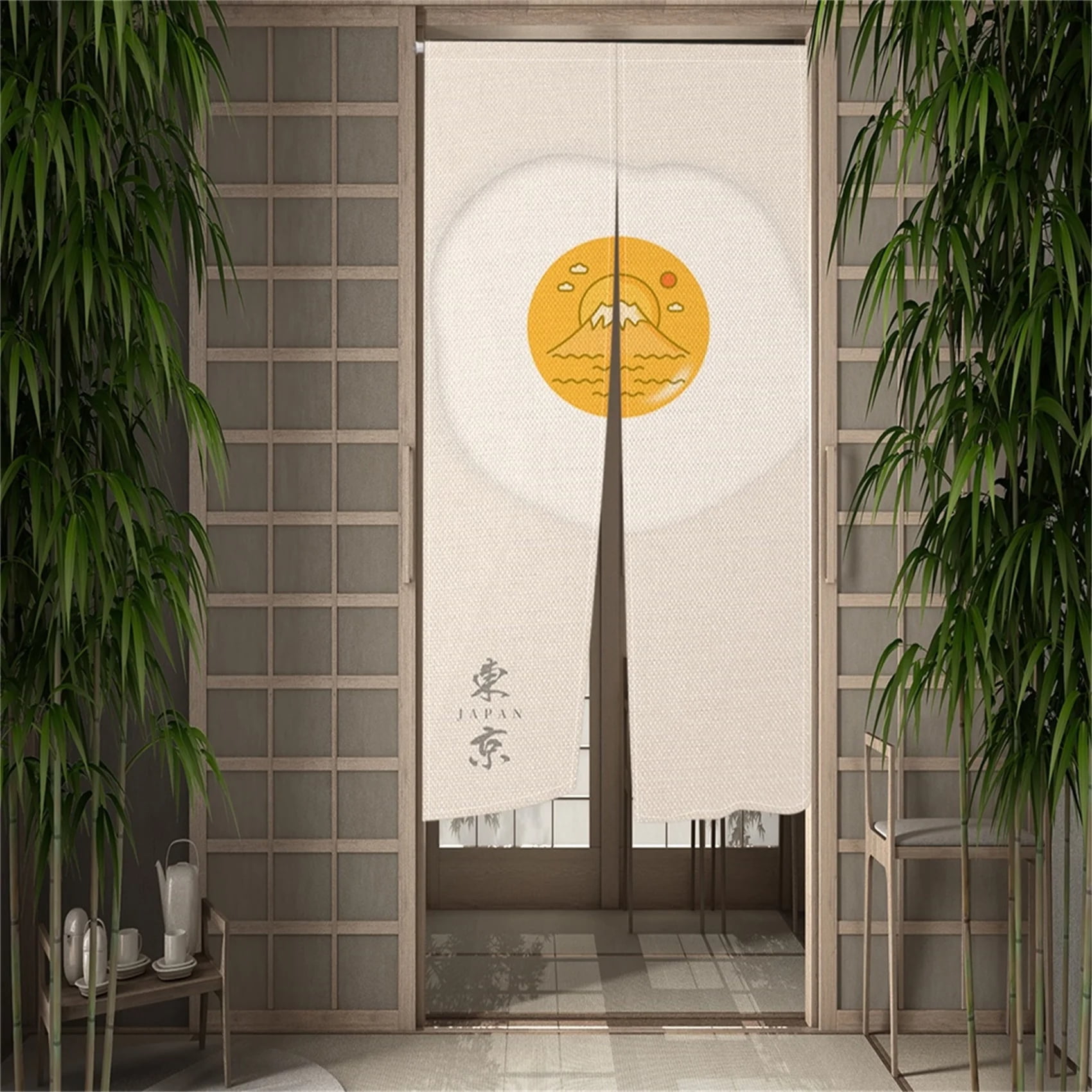 Abstract Art Door Curtain Peephole Proof Household Partition Restaurant ...