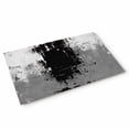 Abstract Art Door Mat Black Grey Wall Mottled Texture Minimalist Modern ...