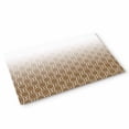 Abstract Art Door Mat Classic Brown Line Gradient Texture Non Slip ...