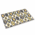 Abstract Art Door Mat Modern Diamond Patterns Yellow Grey Geometric Non ...