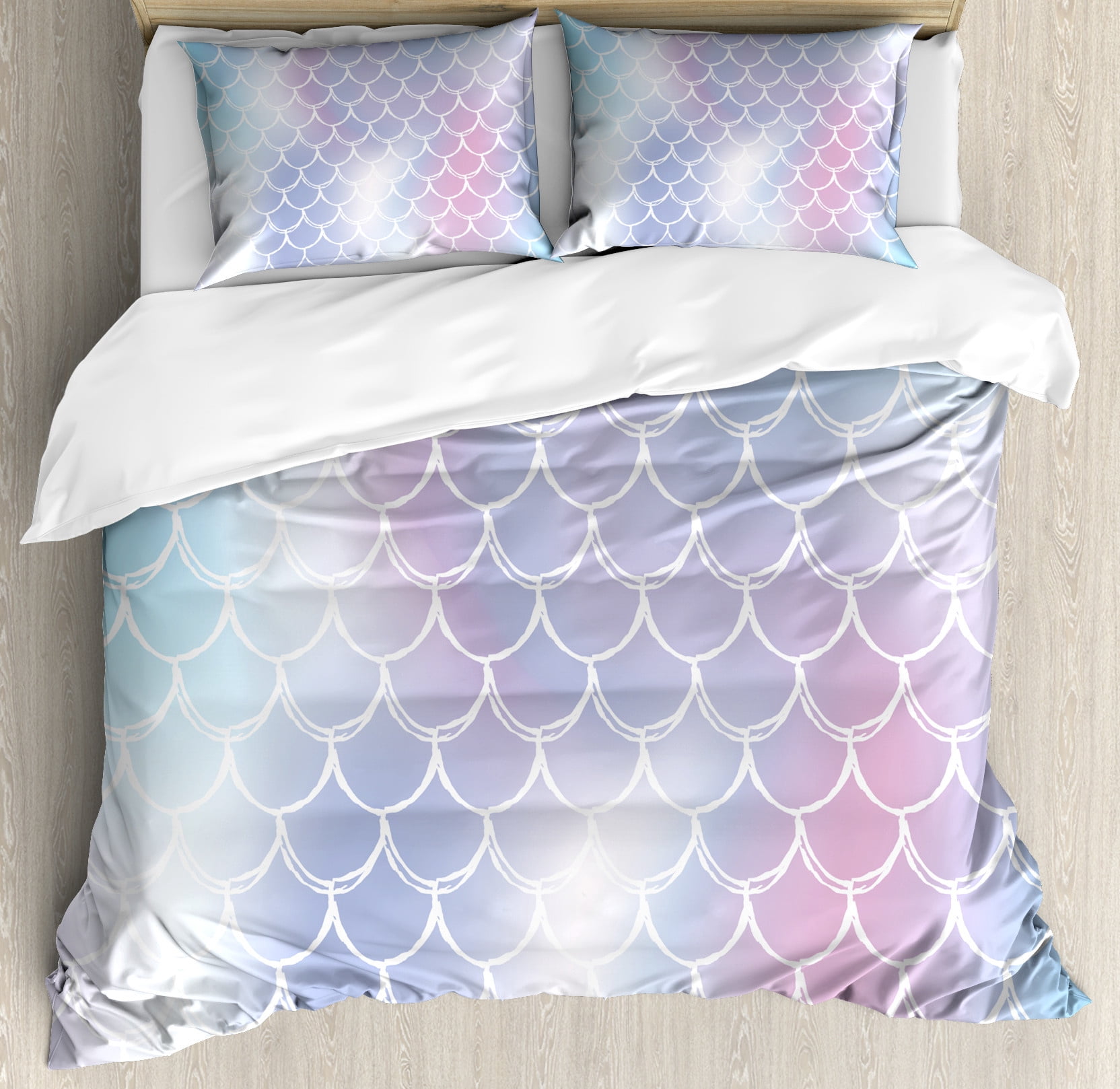 Abstract Art Duvet Cover Set, Doodle Style Half Circle Motifs ...