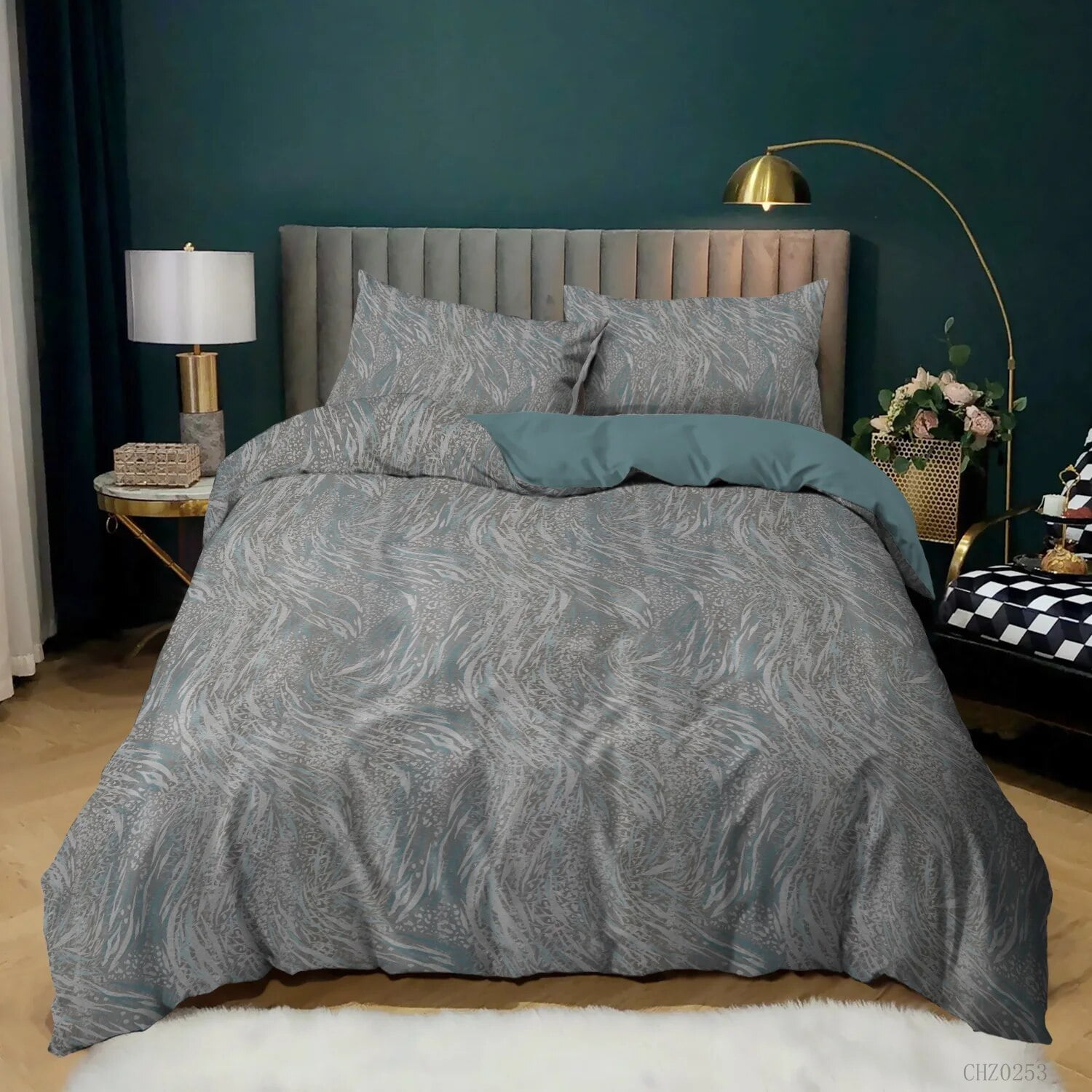 Abstract Art Duvet Cover Set Geometric Pattern Bedding Set /King ...