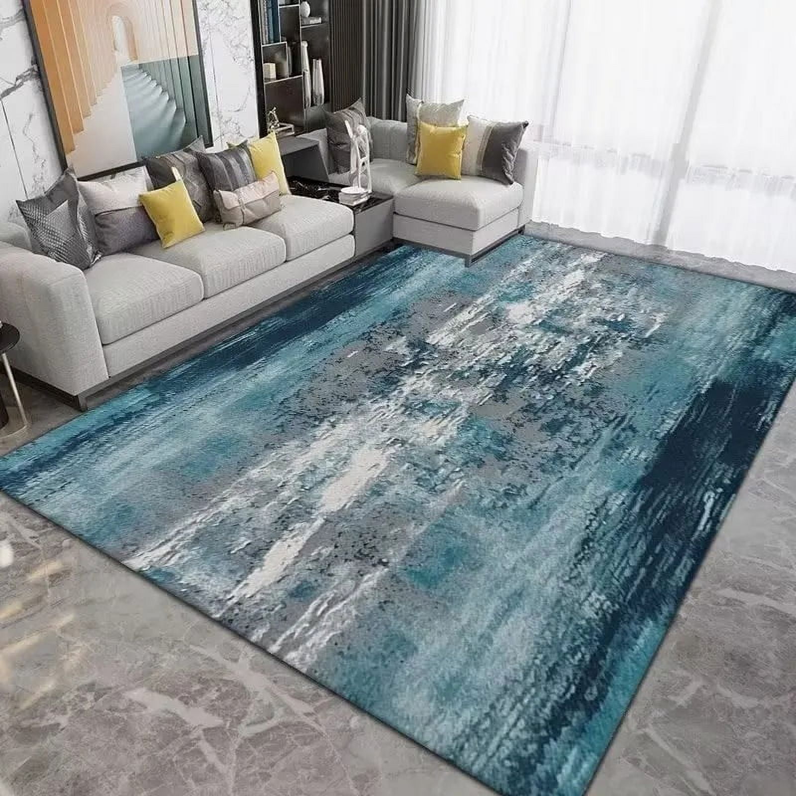 Abstract Art Elastic Carpets for Living Room Sofas Decoration Bedroom ...