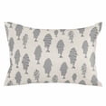 Abstract Art Fish Grey Throw Pillow Cover 12 x 20 Inch Decorative ...
