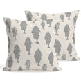 Abstract Art Fish Grey Throw Pillow Covers 18 x 18 Inch Pillow Covers ...