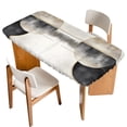 Abstract Art Fitted Rectangle Tablecloth 32" x 72" Mottled Geometric ...