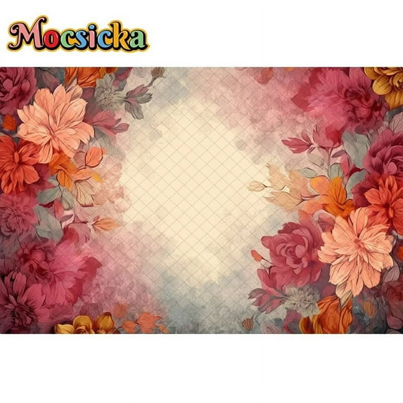 Abstract Art Floral Backdrop For Maternity Adult Kids Portrait ...