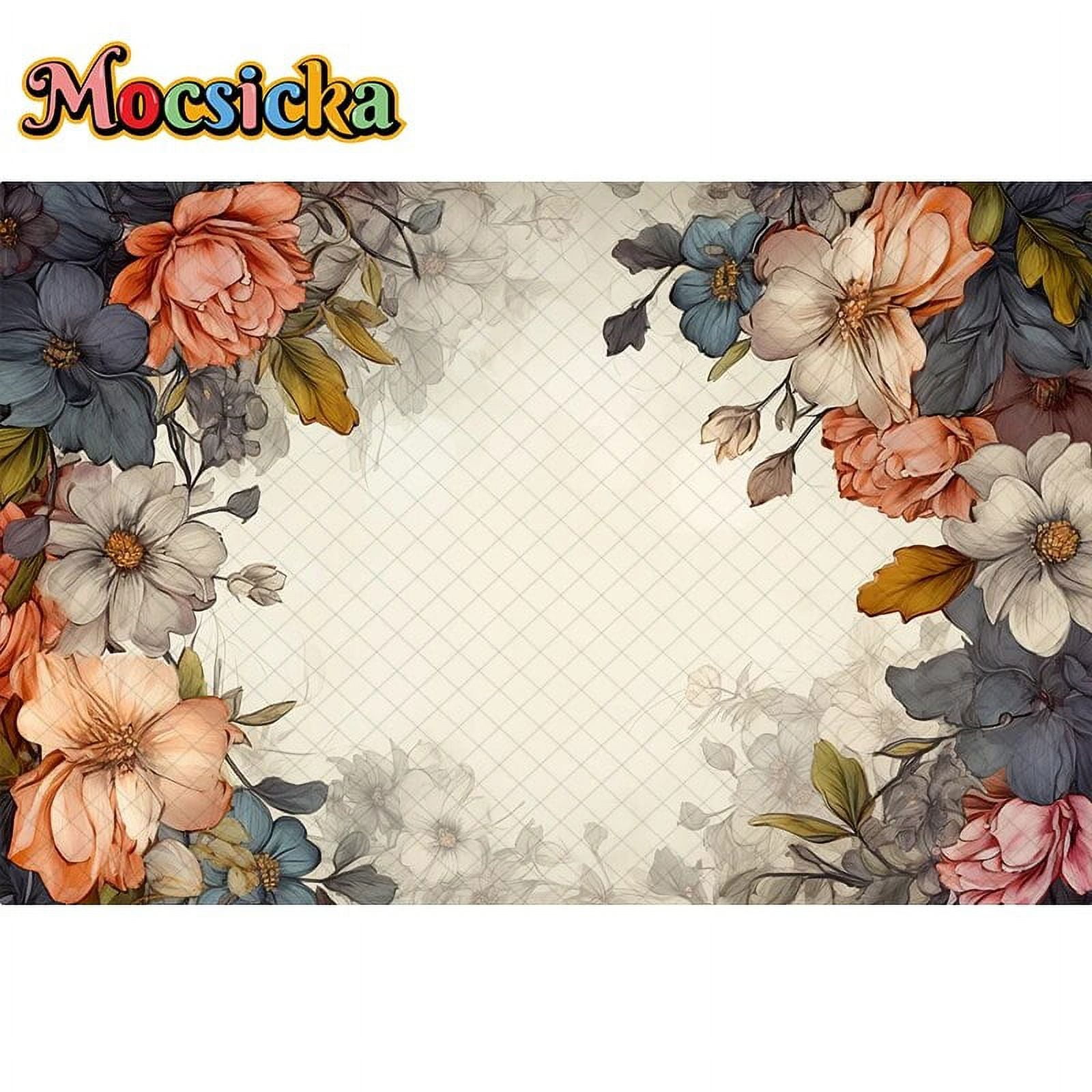 Abstract Art Floral Backdrop For Maternity Adult Kids Portrait ...