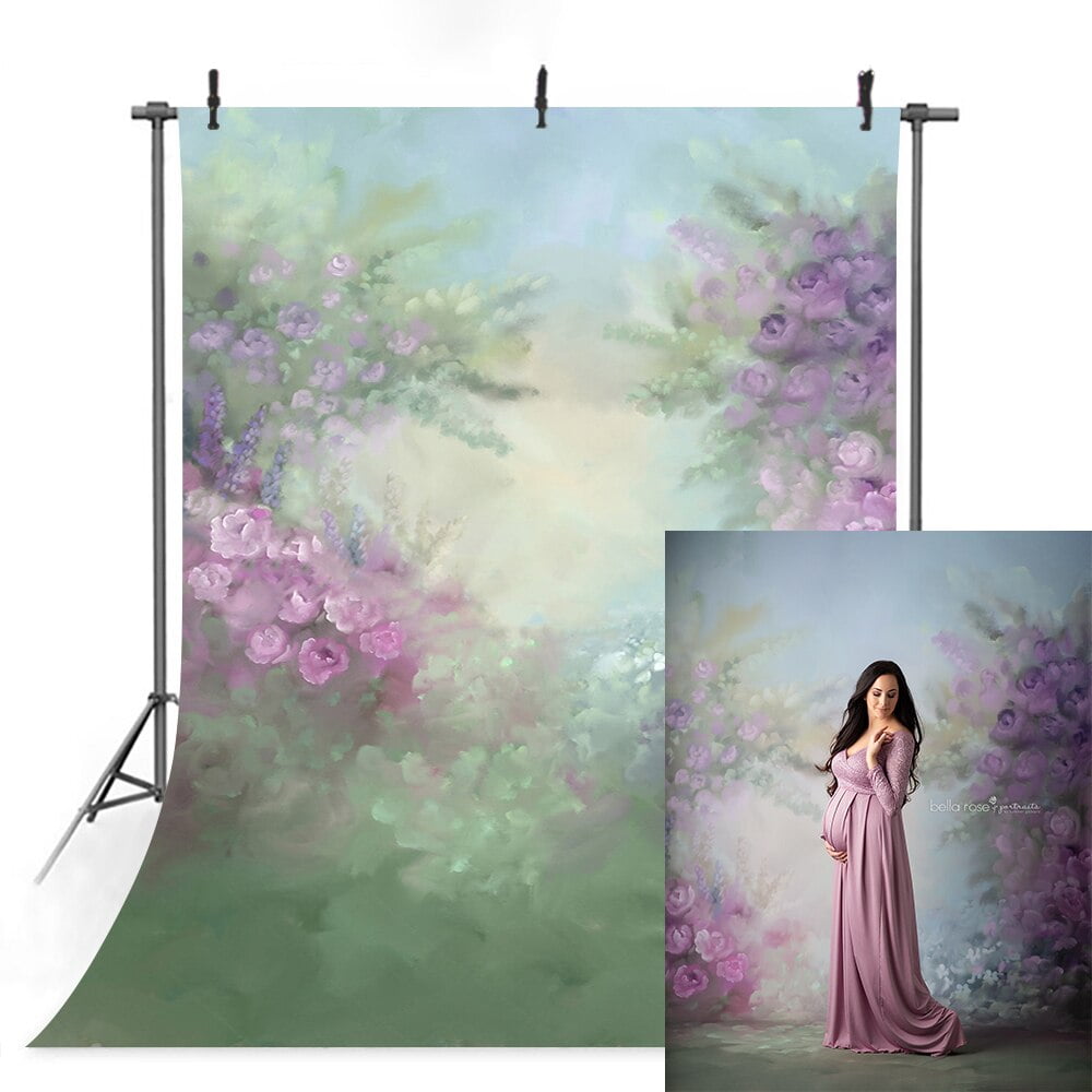 Abstract Art Flowers Photography Backdrops Maternity Portrait Painting ...