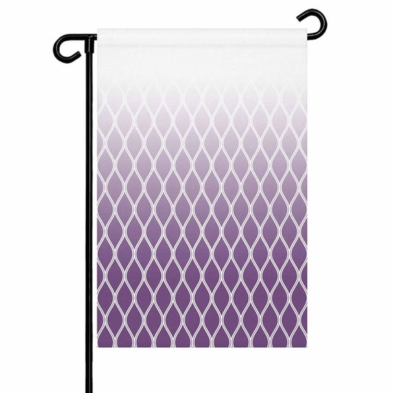 Abstract Art Garden Flag 12x18 Inch Classic Purple Line Gradient ...