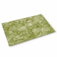 Abstract Art Geometric Door Mat Green Modern Artificial Shape Non Slip ...