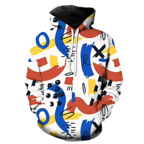 Abstract Art Graffiti Men's Hoodies 3D Printed Casual Hip Hop 2025 Hot ...