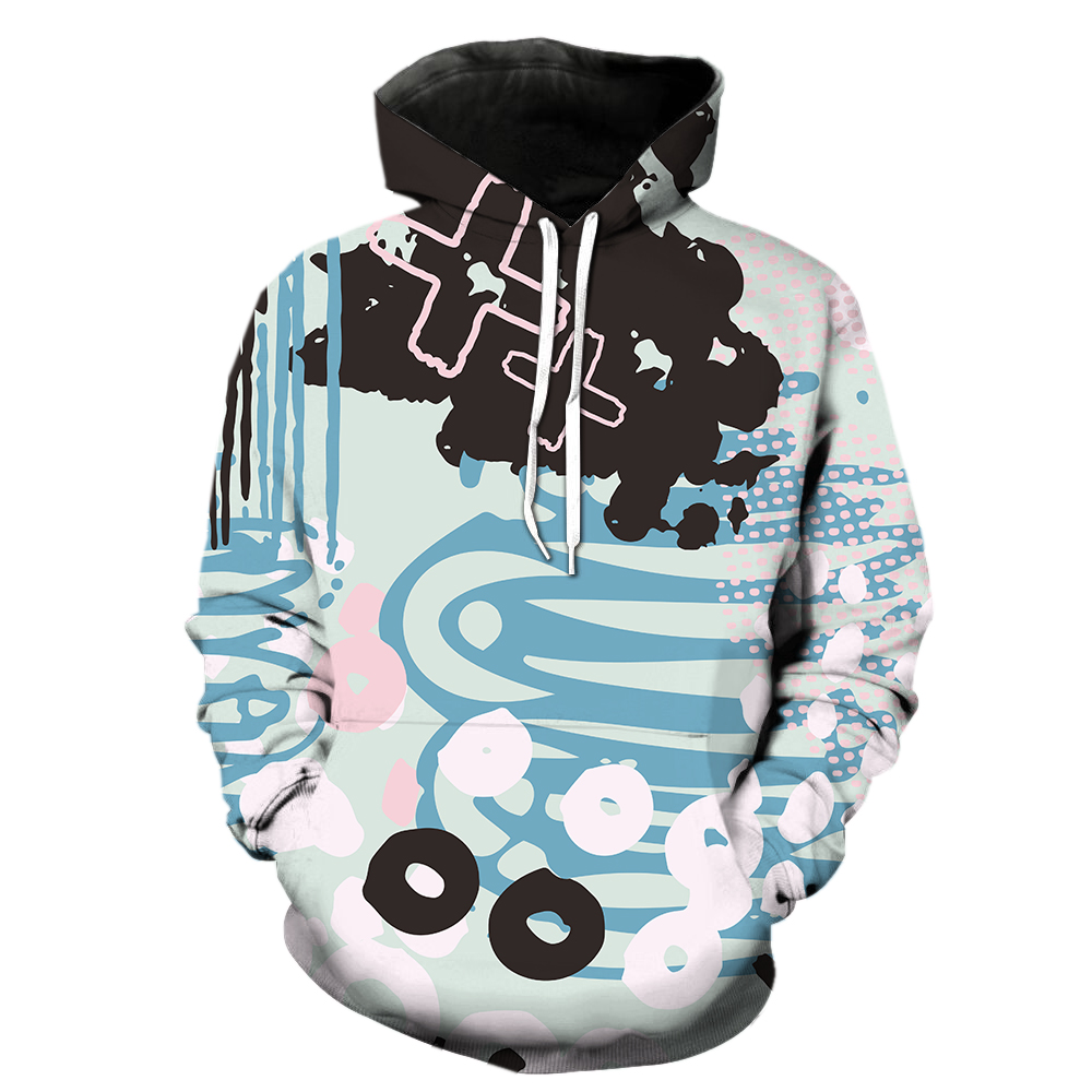 Abstract Art Graffiti Men's Hoodies Cool 3D Printed With Hood Jackets ...