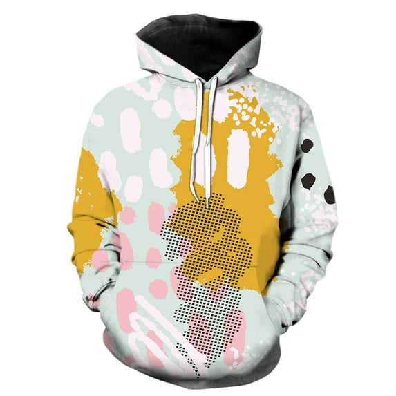 Abstract Art Graffiti Men's Hoodies Cool 3D Printed With Hood Jackets ...