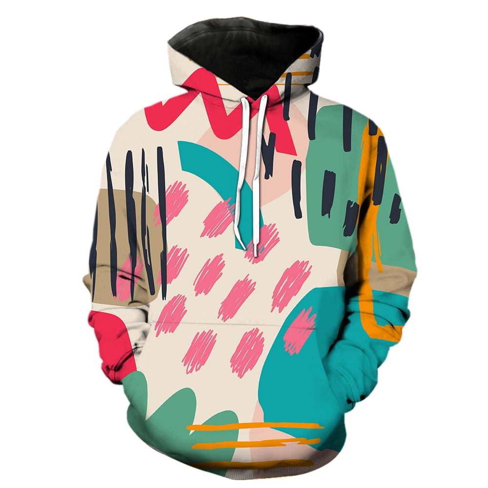 Abstract Art Graffiti Men's Hoodies Sweatshirts Funny Spring Tops ...