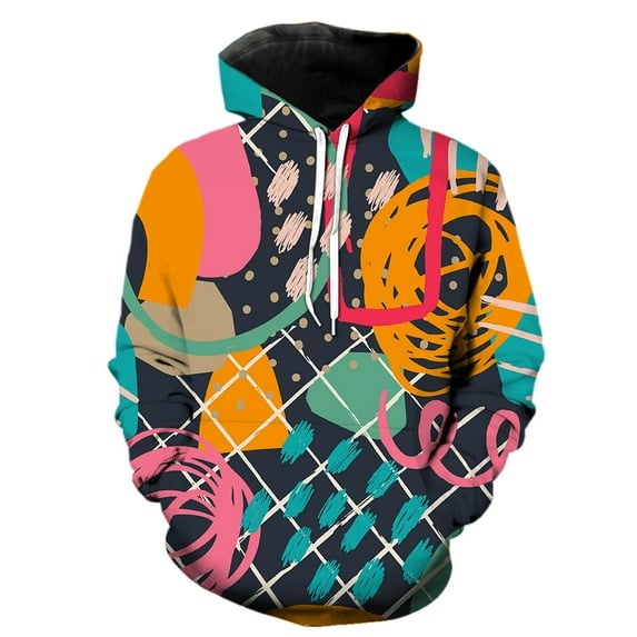 Abstract Art Graffiti Men's Hoodies Sweatshirts Funny Spring Tops ...