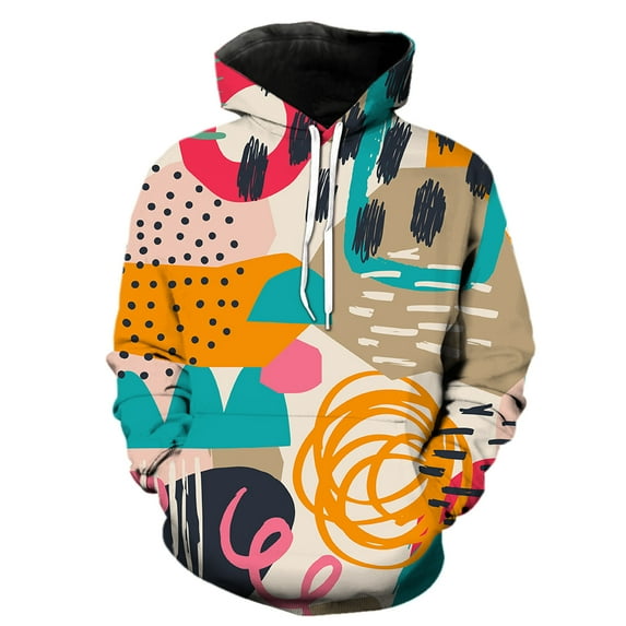 Abstract Art Graffiti Men's Hoodies Sweatshirts Funny Spring Tops ...
