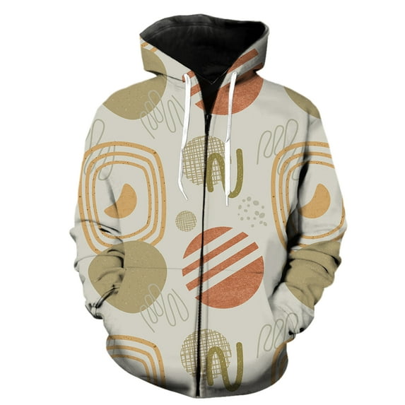 Abstract Art Graffiti Men's Zipper Hoodie Hip Hop Sweatshirts ...
