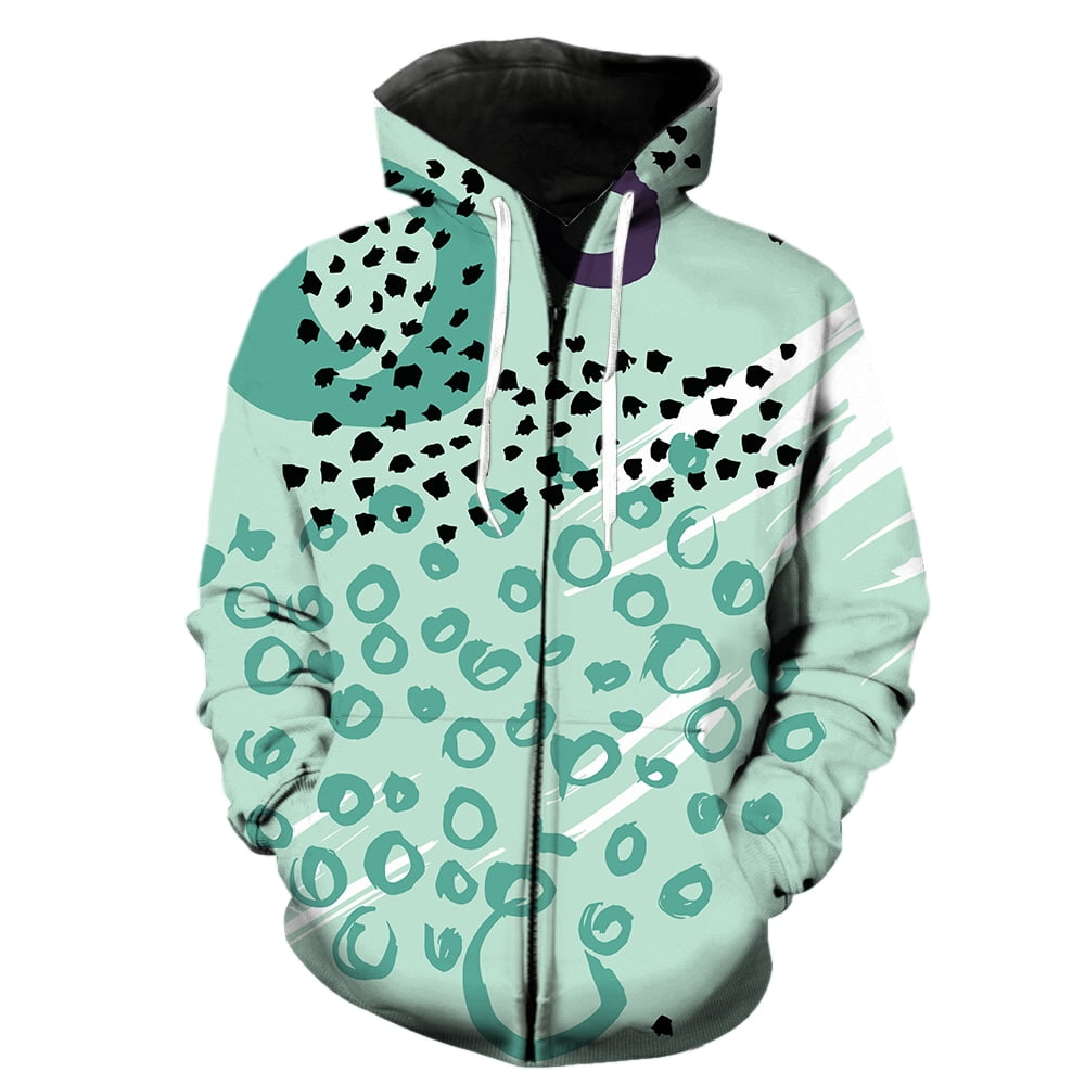 Abstract Art Graffiti Men's Zipper Hoodie Teens Funny Sweatshirts Tops ...