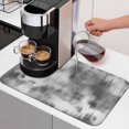 Abstract Art Gray Black Dish Drying Mats for Kitchen Counter, Gradient ...