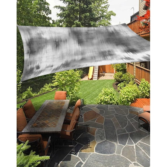 Abstract Art Gray Black Sun Shade Sail 14'X18' Gradient Retro Modern ...