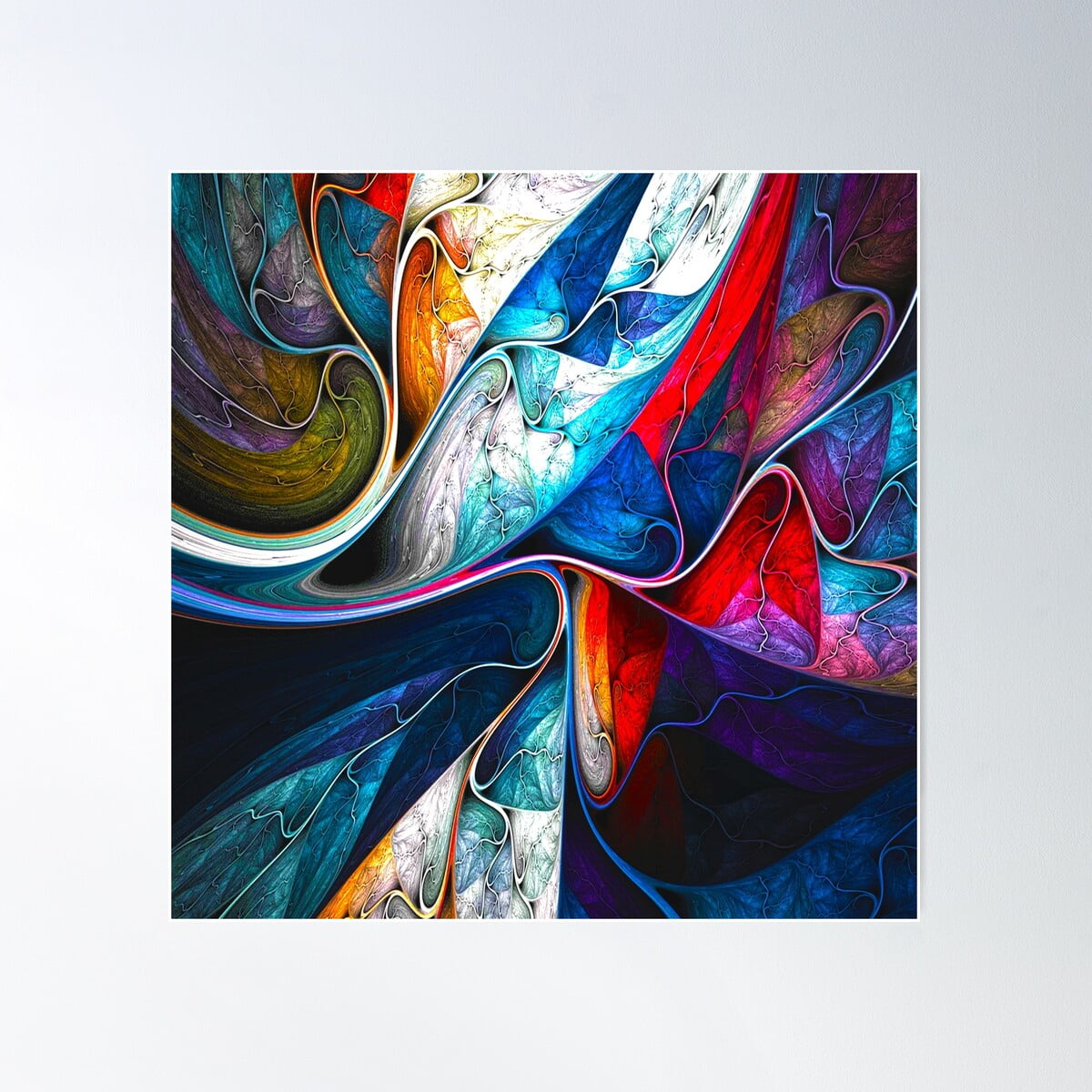 Abstract Art For Home Decoration, Posters, Framed Prints, Pillows ...