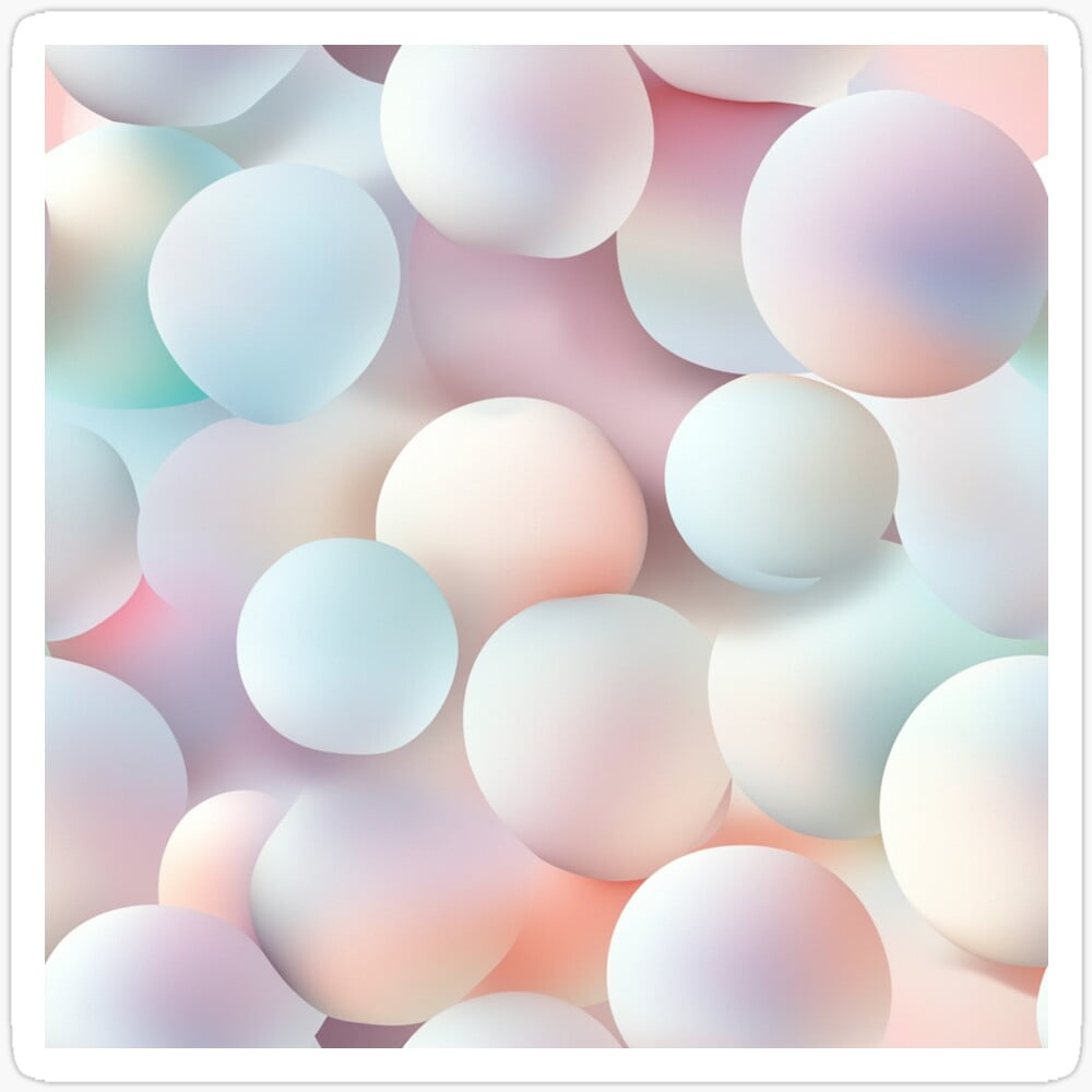 Abstract Art In Vibrating Spheres Sticker Kir-2486 - Walmart.com