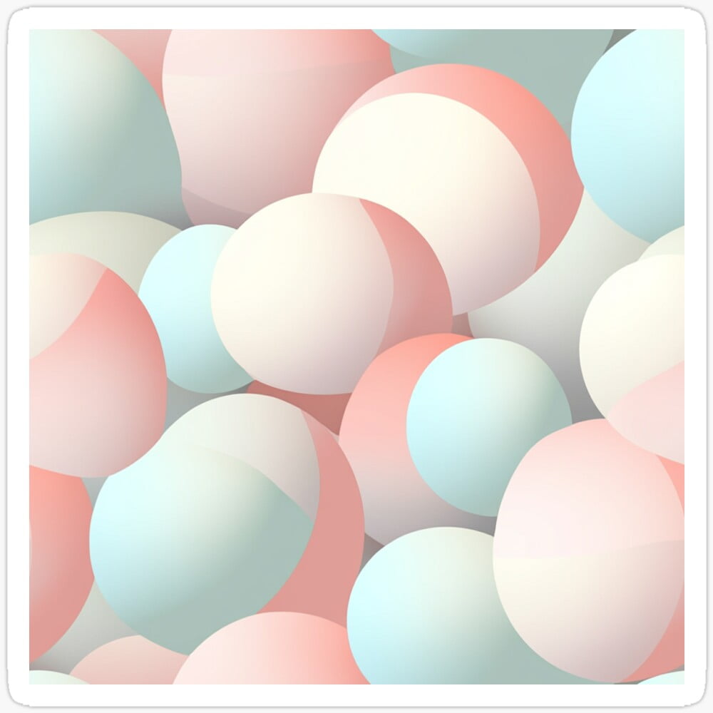 Abstract Art In Vibrating Spheres Sticker Kir-2490 - Walmart.com