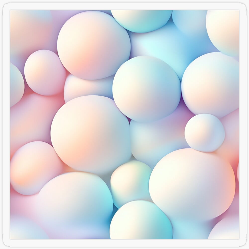 Abstract Art In Vibrating Spheres Sticker Kir-2492 - Walmart.com