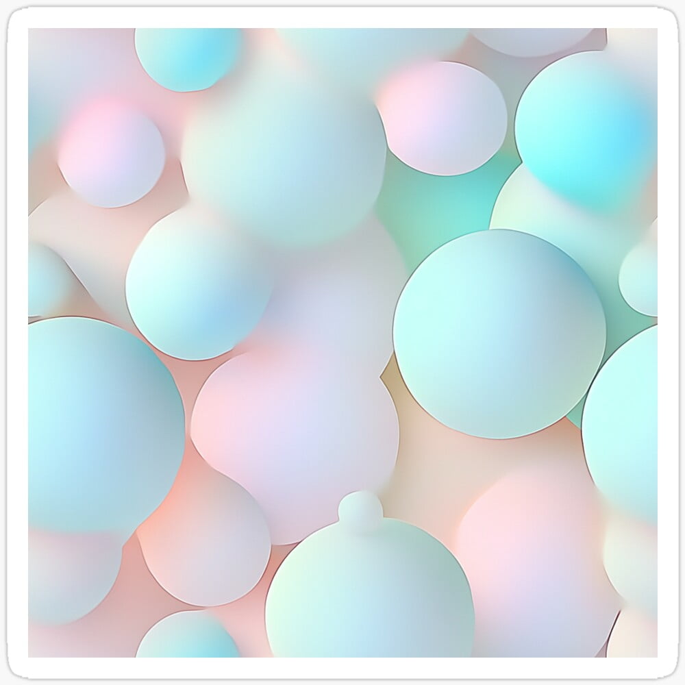 Abstract Art In Vibrating Spheres Sticker Kir-2496 - Walmart.com