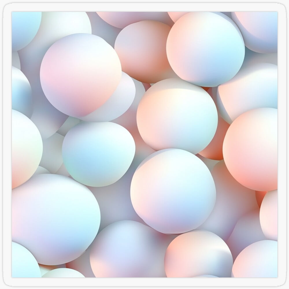 Abstract Art In Vibrating Spheres Sticker Kir-2497 - Walmart.com