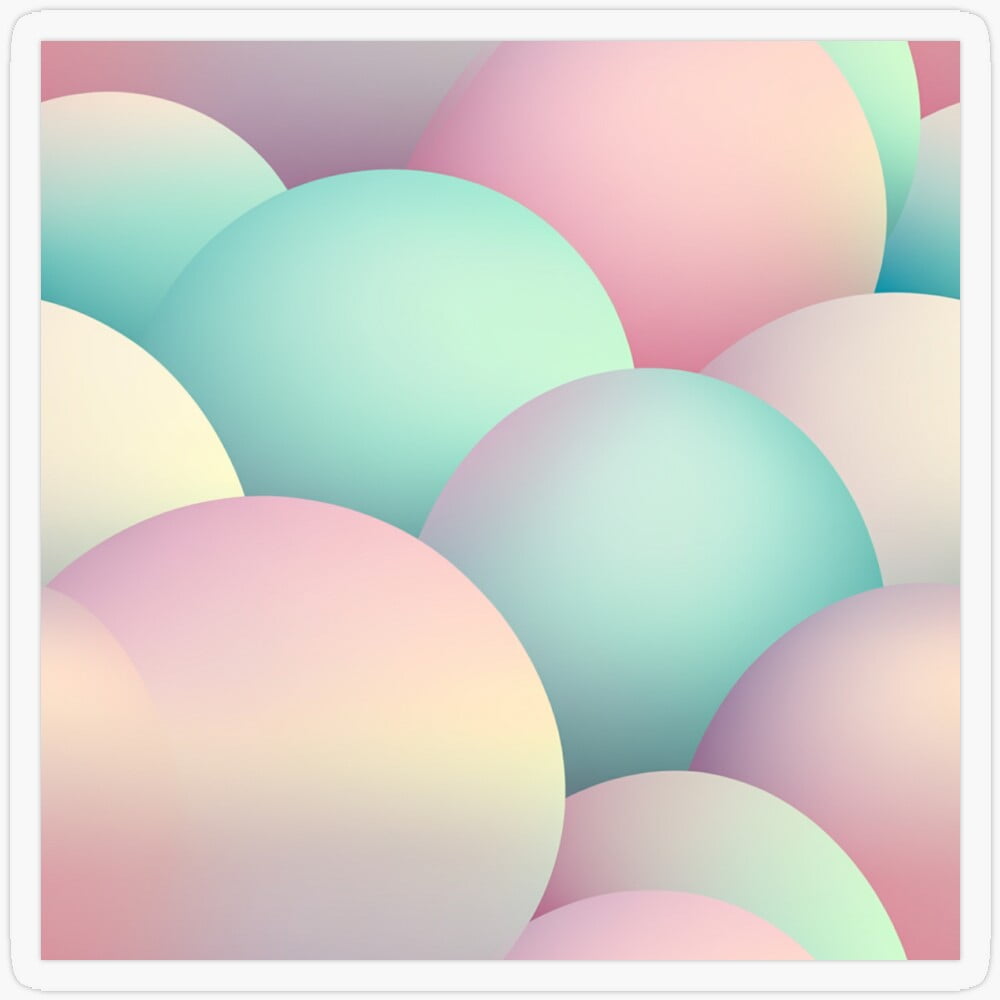 Abstract Art In Vibrating Spheres Sticker Kir-3810 - Walmart.com