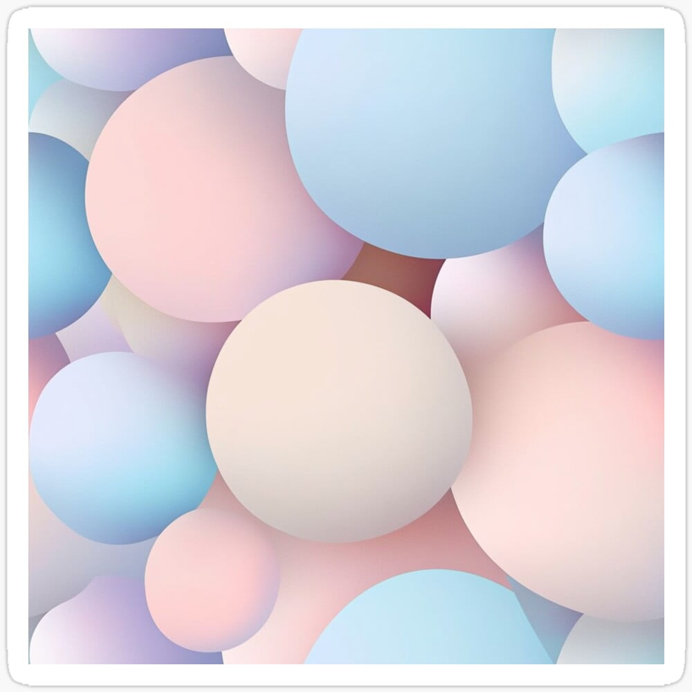 Abstract Art In Vibrating Spheres Sticker Kir-3818 - Walmart.com