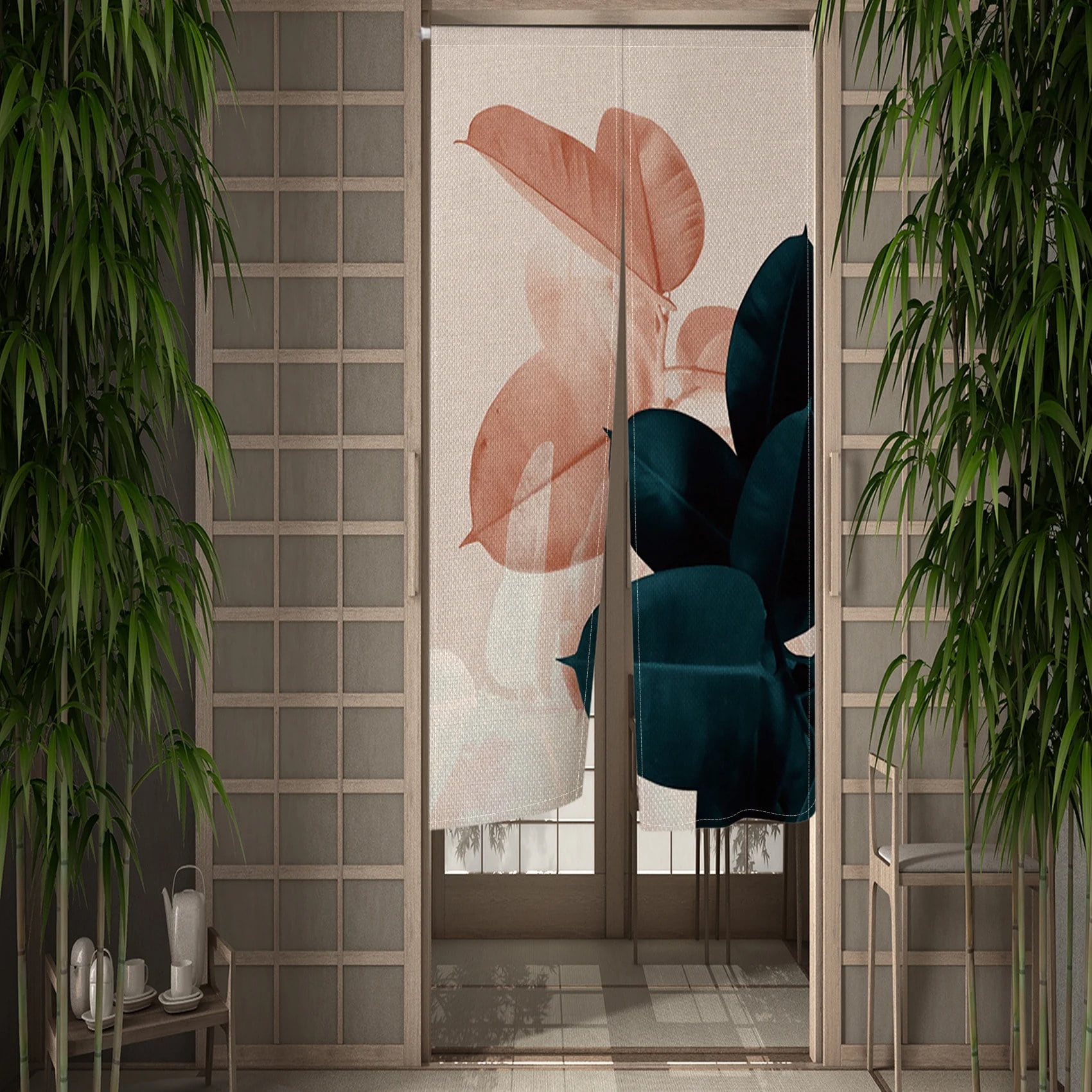 Abstract Art Japanese Door Curtain 3D Printed Painting Noren Doorway ...