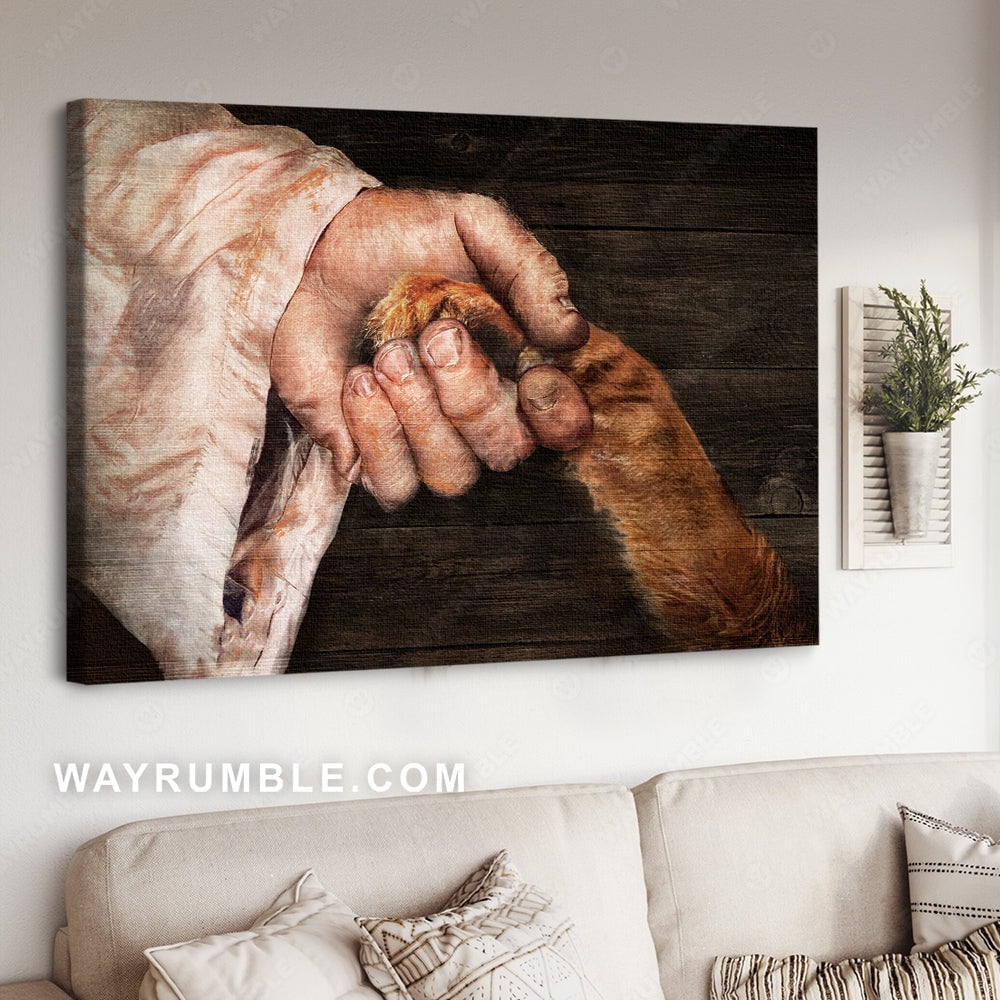 Abstract Art Jesus Hand Gifts For Dog Lovers Take My Hand - Jesus ...