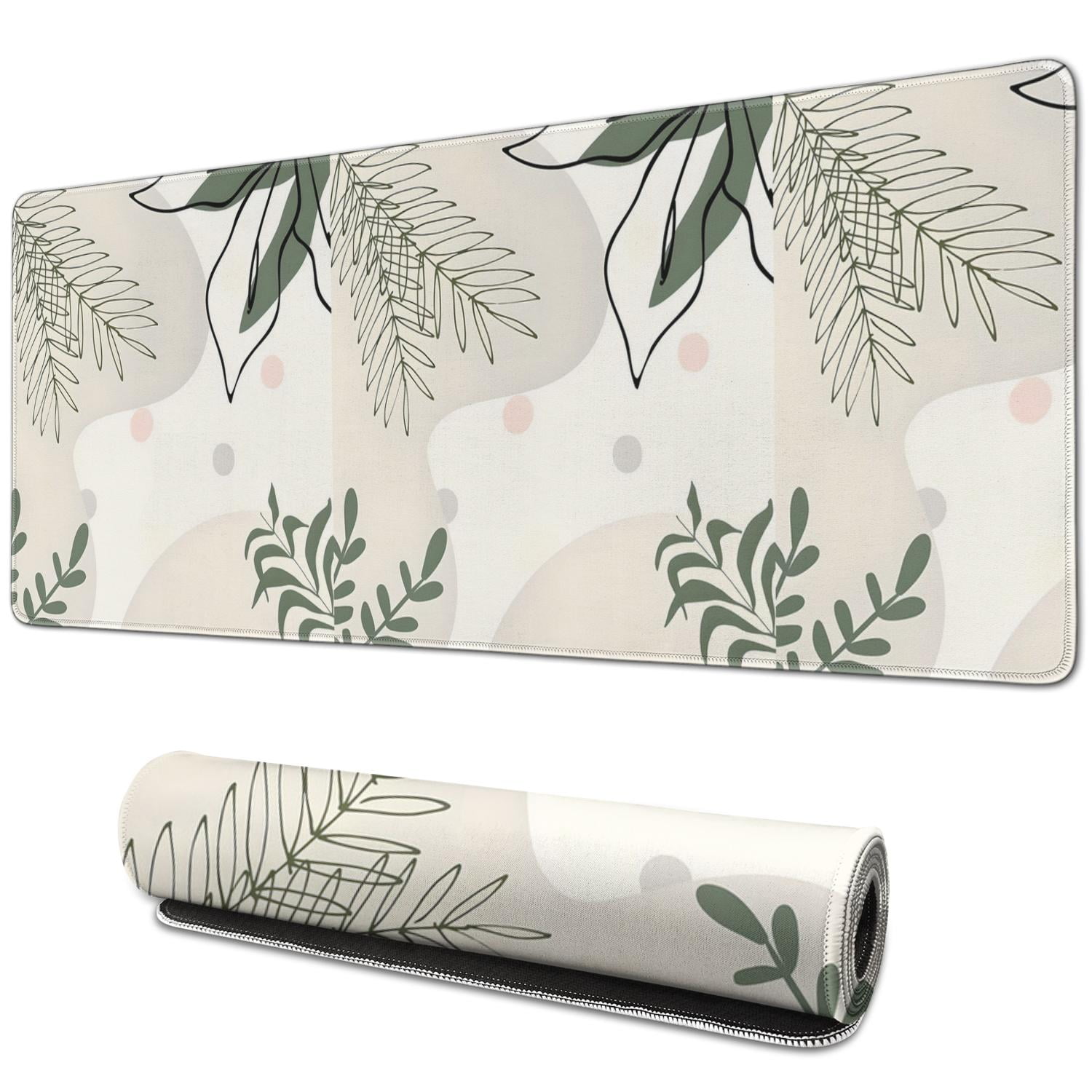 Abstract Art Large Desk Mat | Non-Slip Rubber Base, Water-Resistant ...