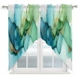Abstract Art Marble Texture Swag Curtain Valance for Window 2 Panels ...