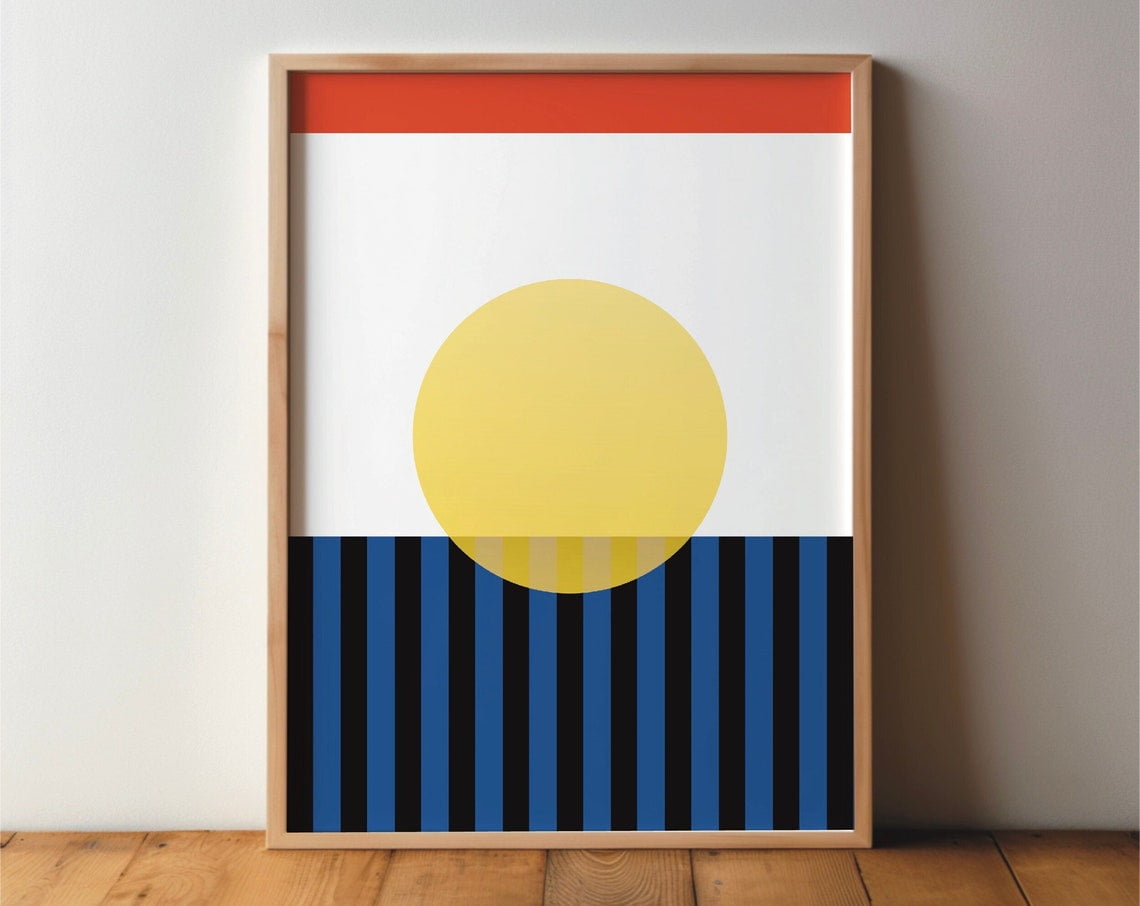 Abstract Art, Minimalist Illustration #1 - Poster, Picture, Mid Century ...