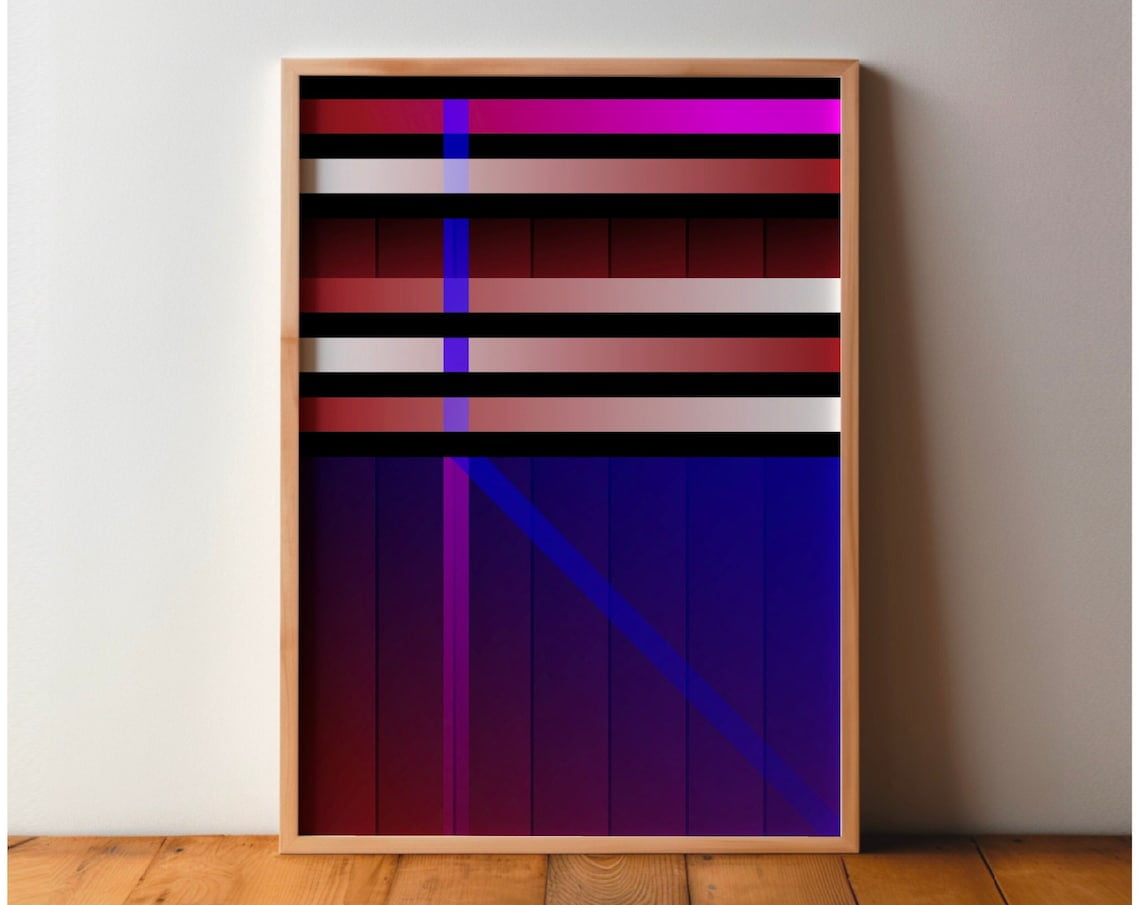 Abstract Art, Minimalist Illustration #13 – Poster, Picture, Mid ...