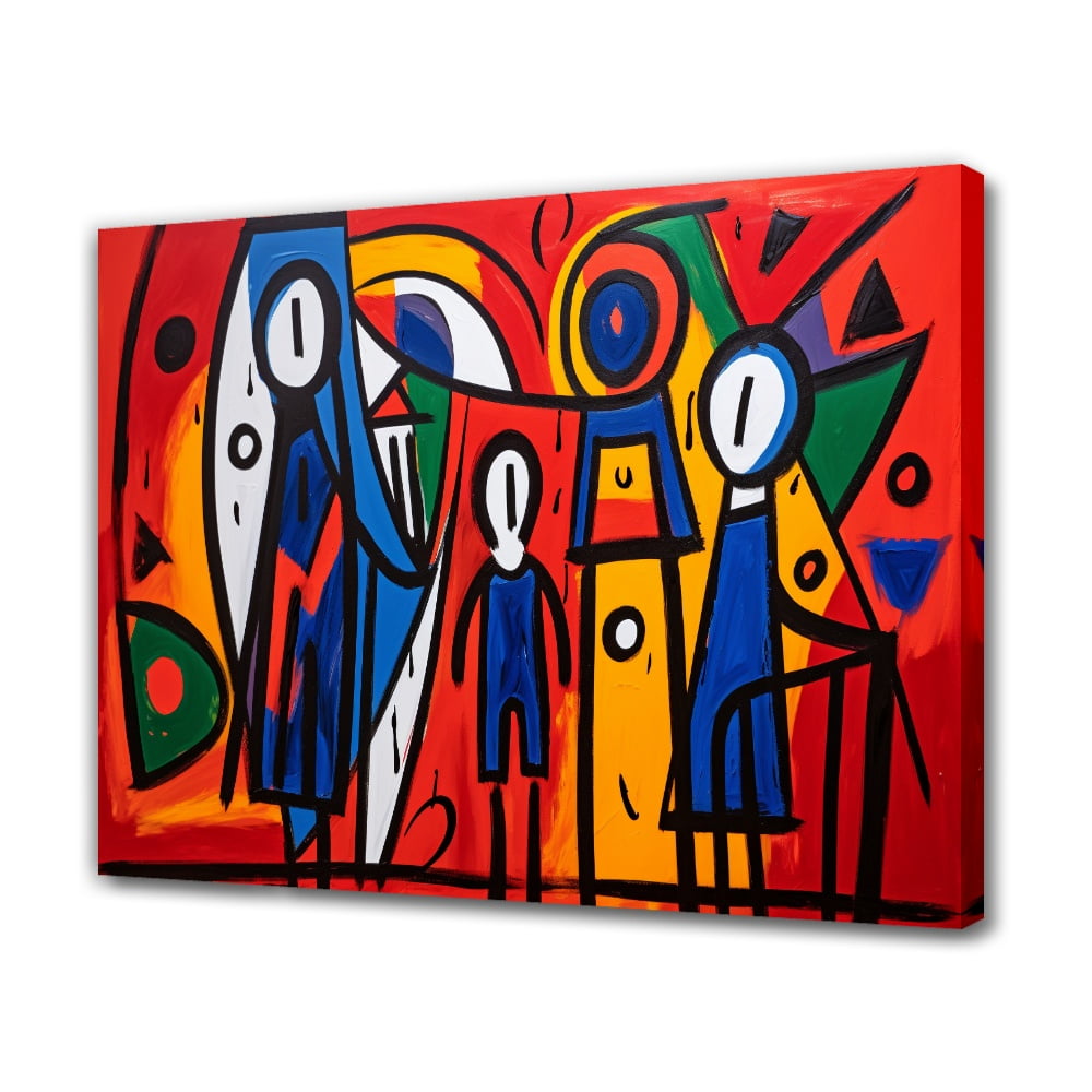 Abstract Art Modern Decorative Painting Colorful Abstract Group ...