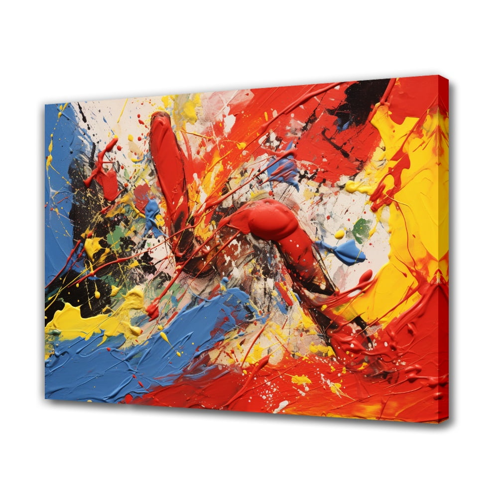 Abstract Art Modern Decorative Painting Feet Framed Canvas Poster ...