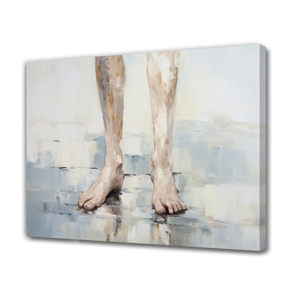 Abstract Art Modern Decorative Painting Feet Framed Canvas Poster ...
