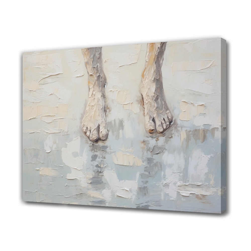 Abstract Art Modern Decorative Painting Feet Framed Canvas Poster ...