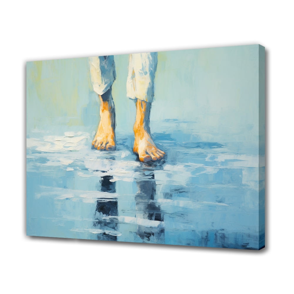 Abstract Art Modern Decorative Painting Feet Framed Canvas Poster ...