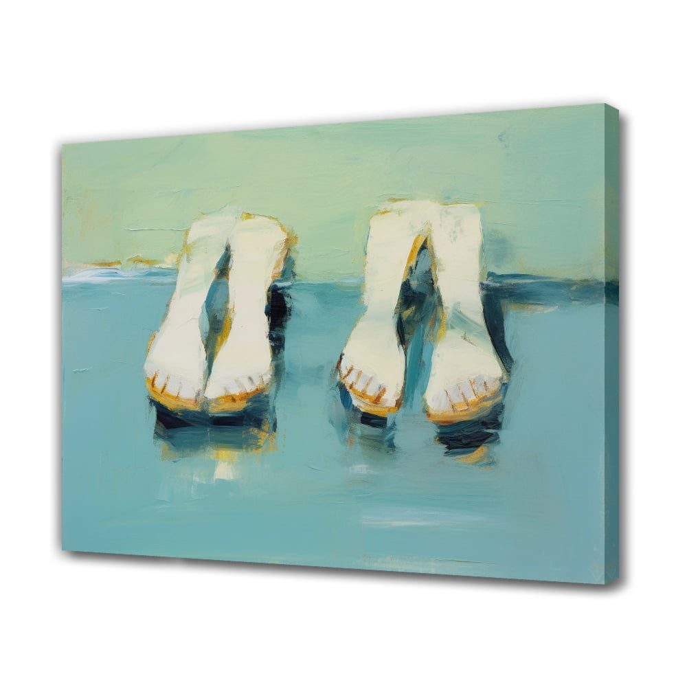 Abstract Art Modern Decorative Painting Feet Framed Canvas Poster ...