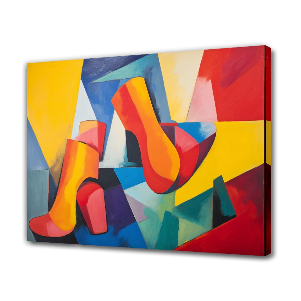 Abstract Art Modern Decorative Painting Feet Framed Canvas Poster ...
