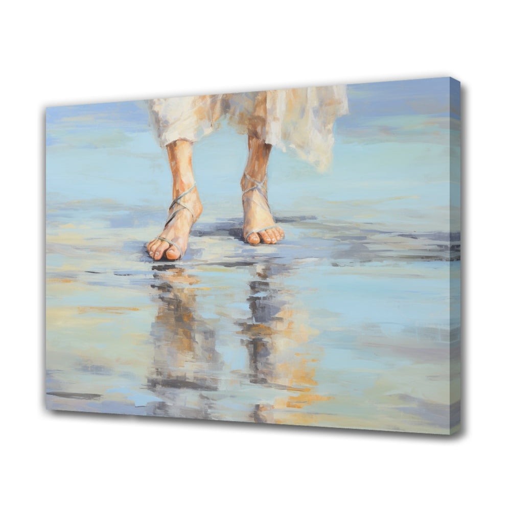 Abstract Art Modern Decorative Painting Feet Framed Canvas Poster ...