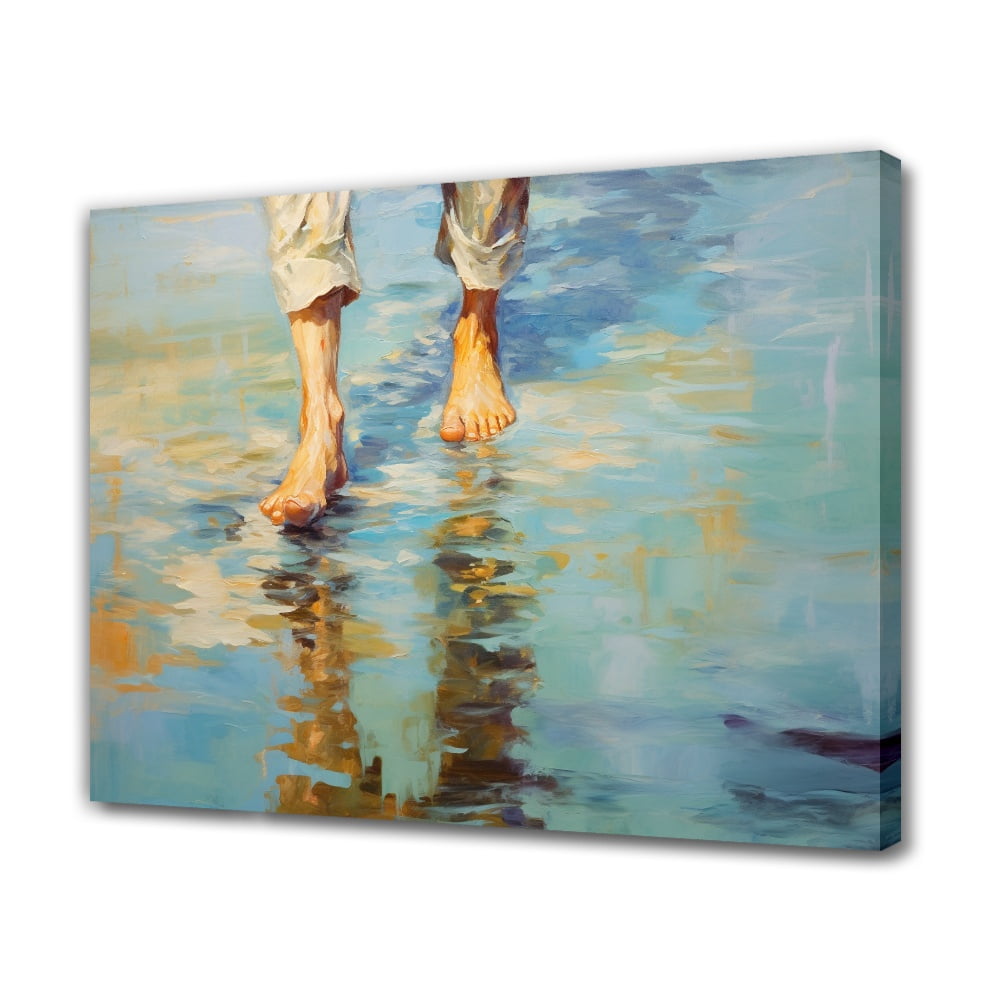 Abstract Art Modern Decorative Painting Feet Framed Canvas Poster ...