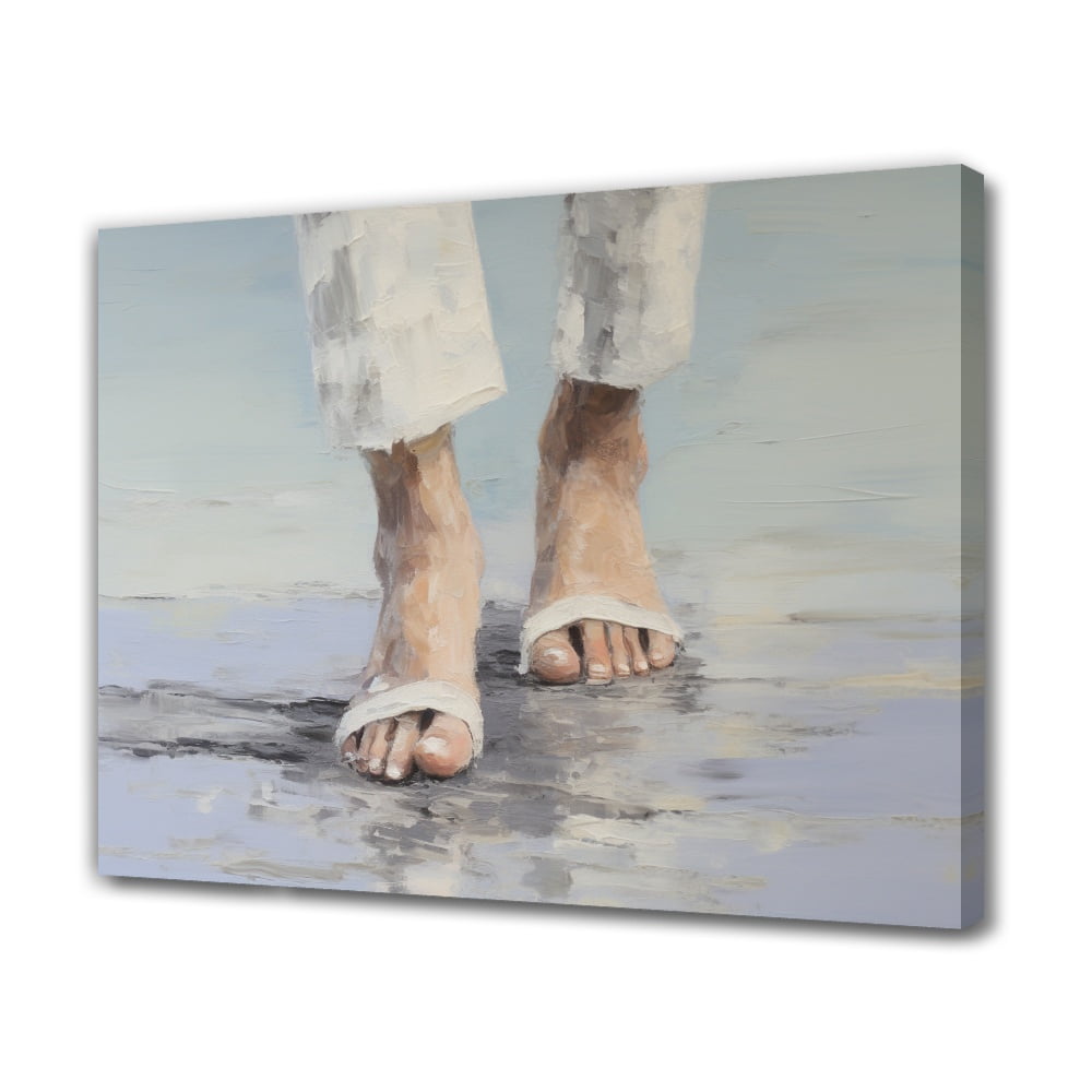 Abstract Art Modern Decorative Painting Feet Framed Canvas Poster ...