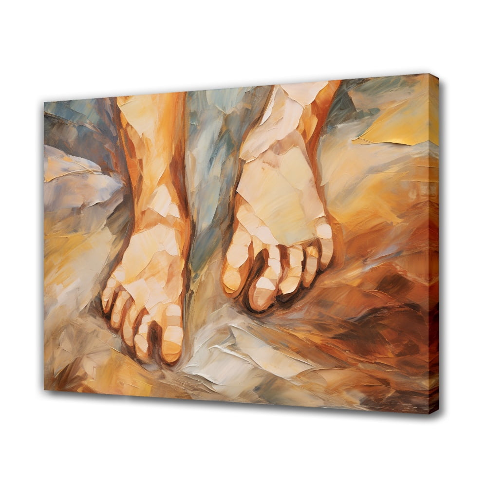 Abstract Art Modern Decorative Painting Foot Framed Canvas Poster ...